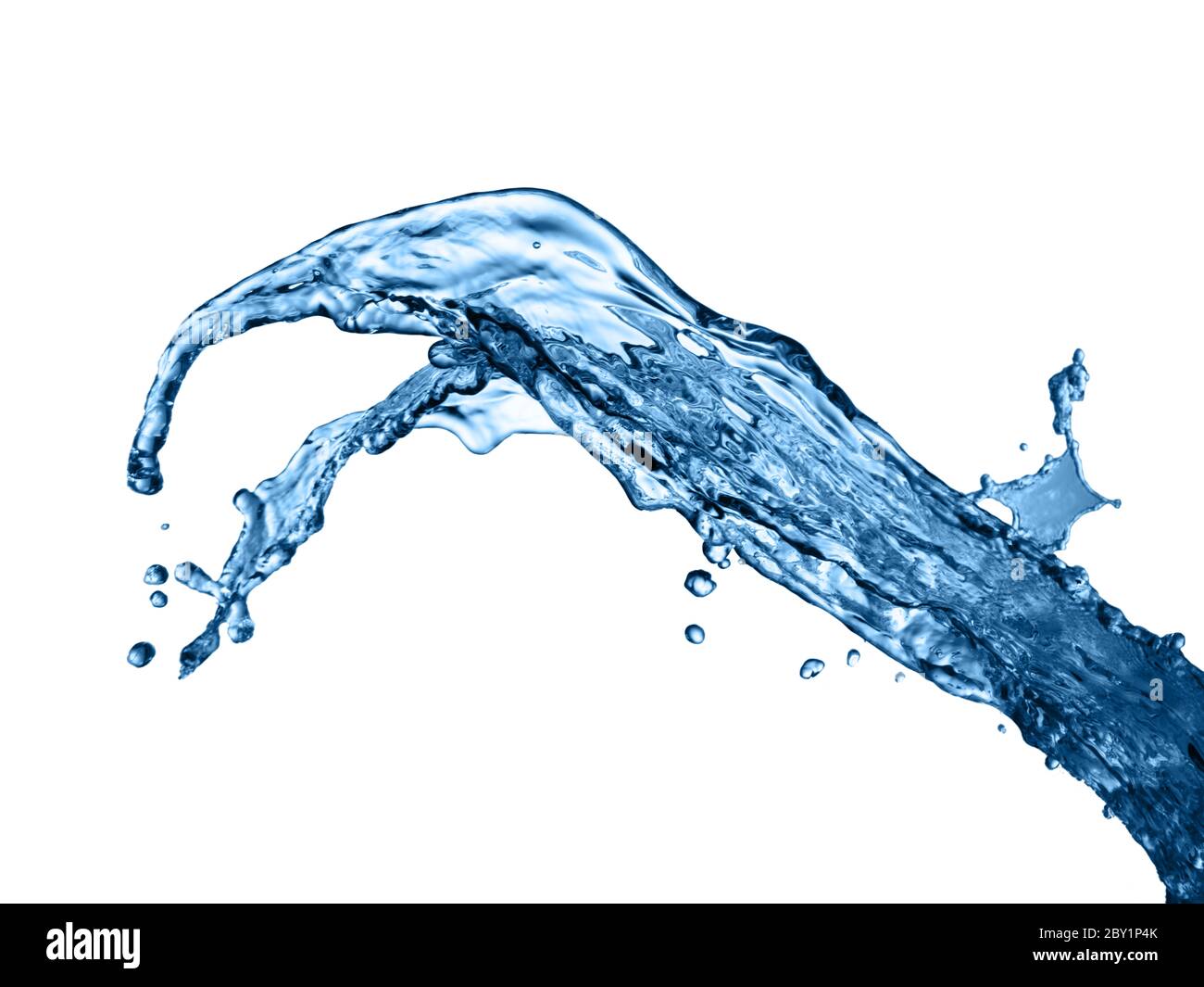 water splash isolated on white Stock Photo - Alamy