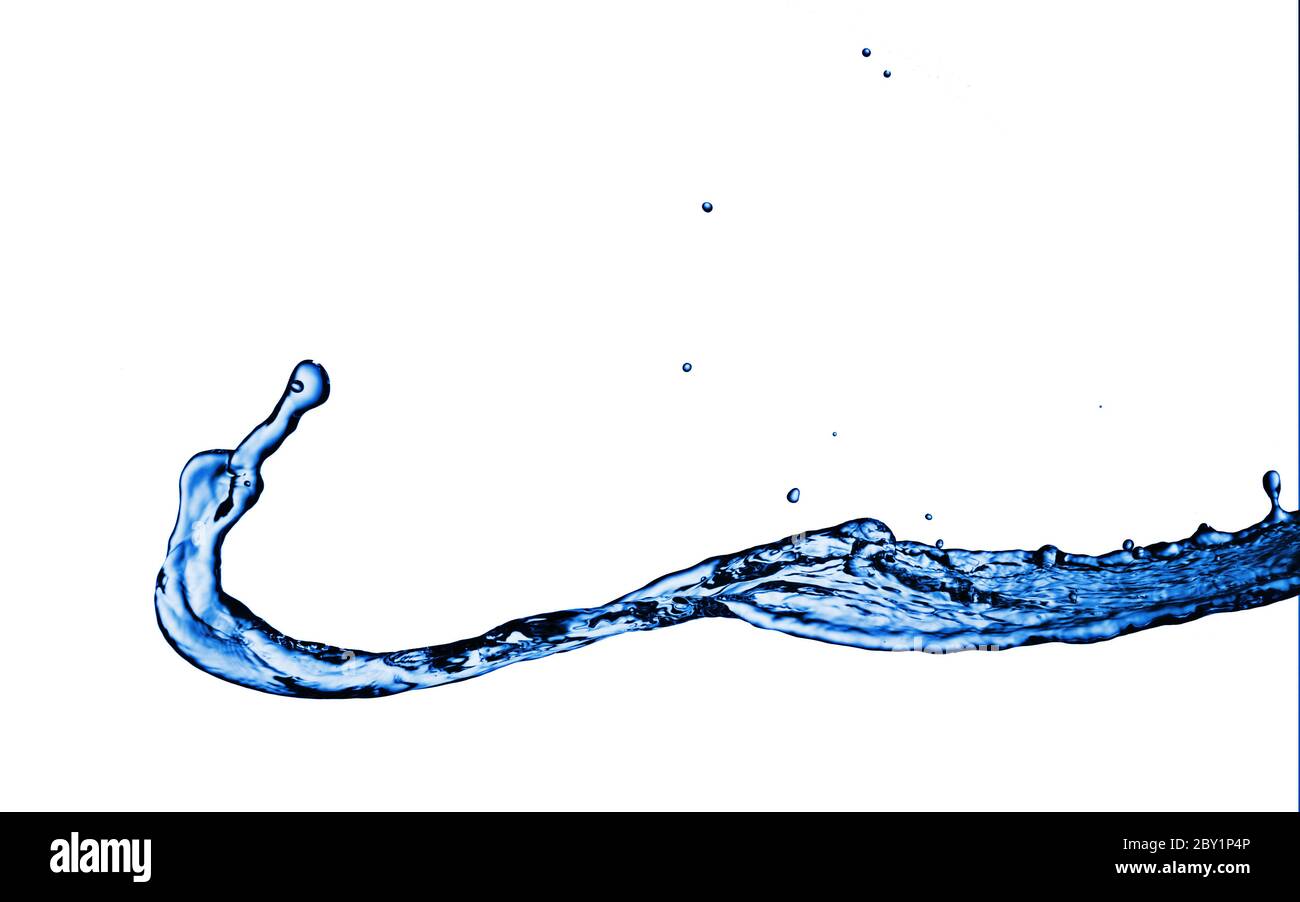 water splash isolated on white Stock Photo - Alamy