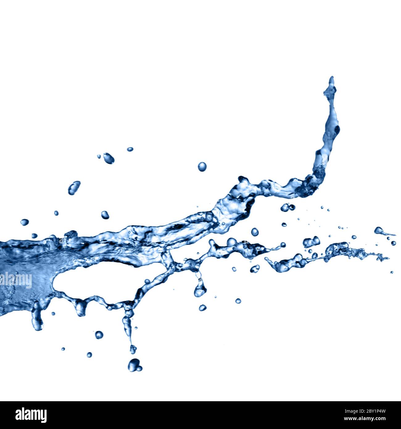 water splash isolated on white Stock Photo - Alamy