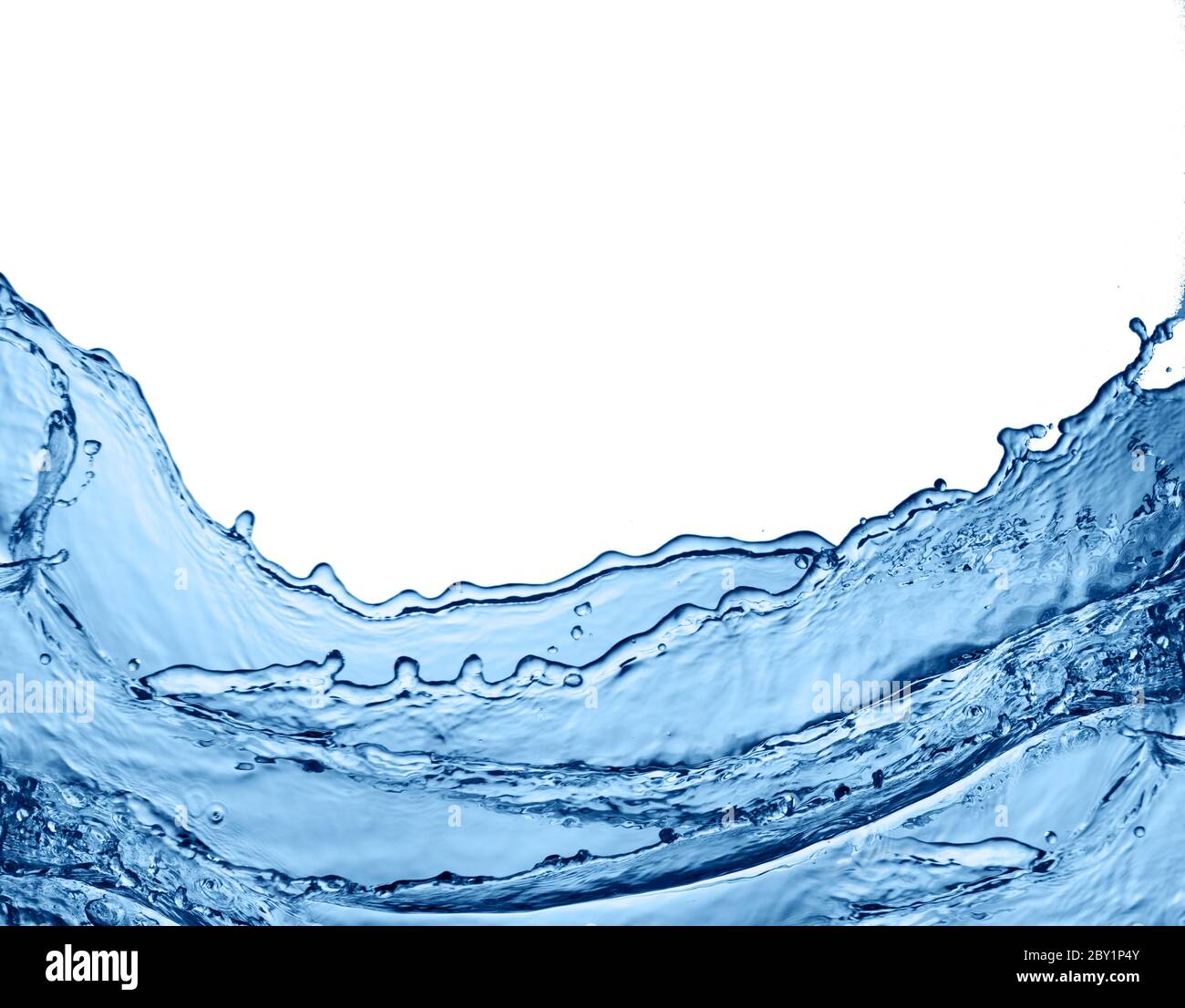 water splash isolated on white Stock Photo - Alamy