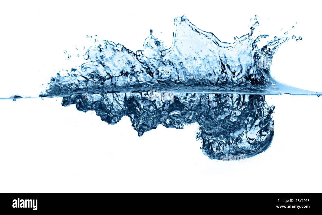 water splash isolated on white Stock Photo - Alamy