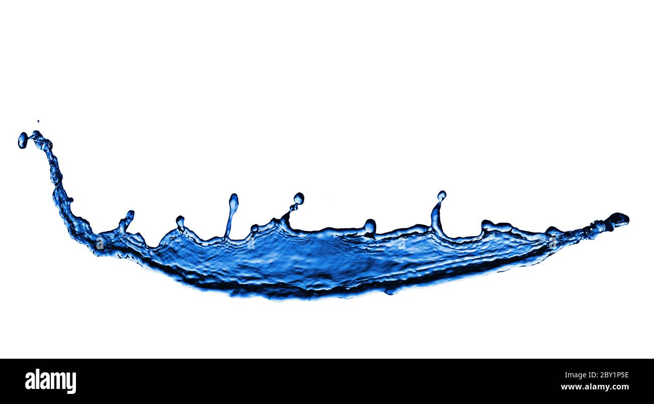 water splash isolated on white Stock Photo - Alamy