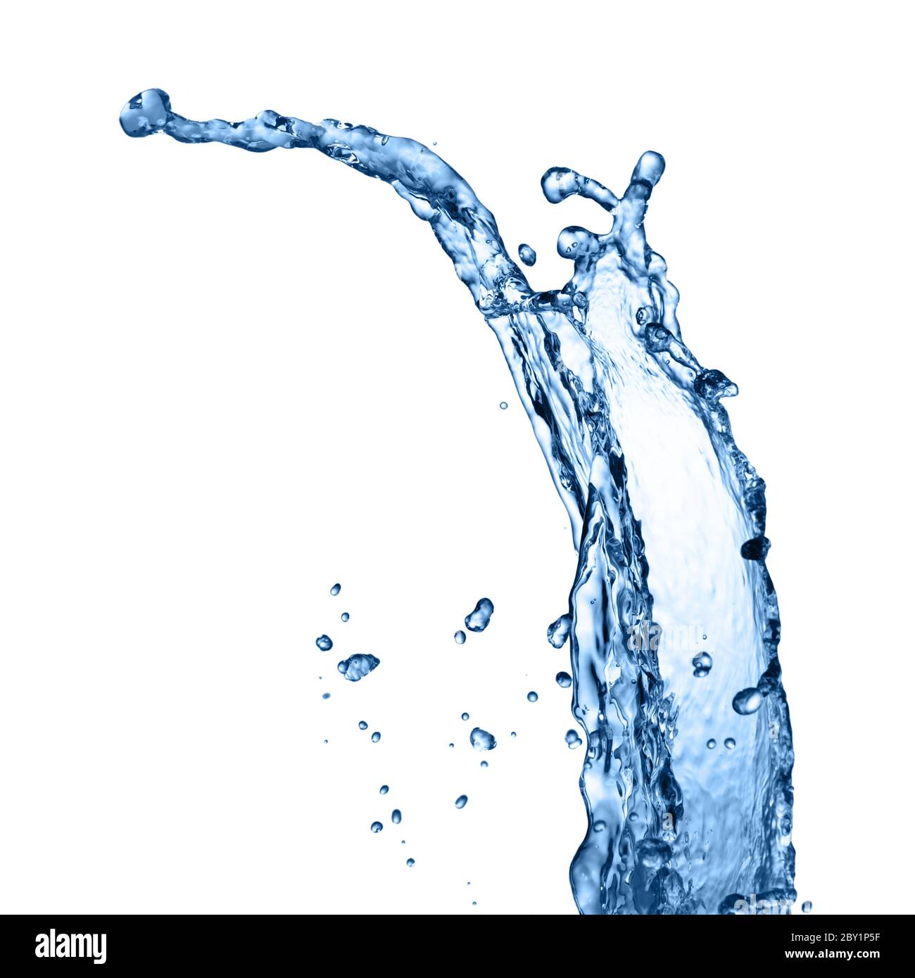 water splash isolated on white Stock Photo - Alamy