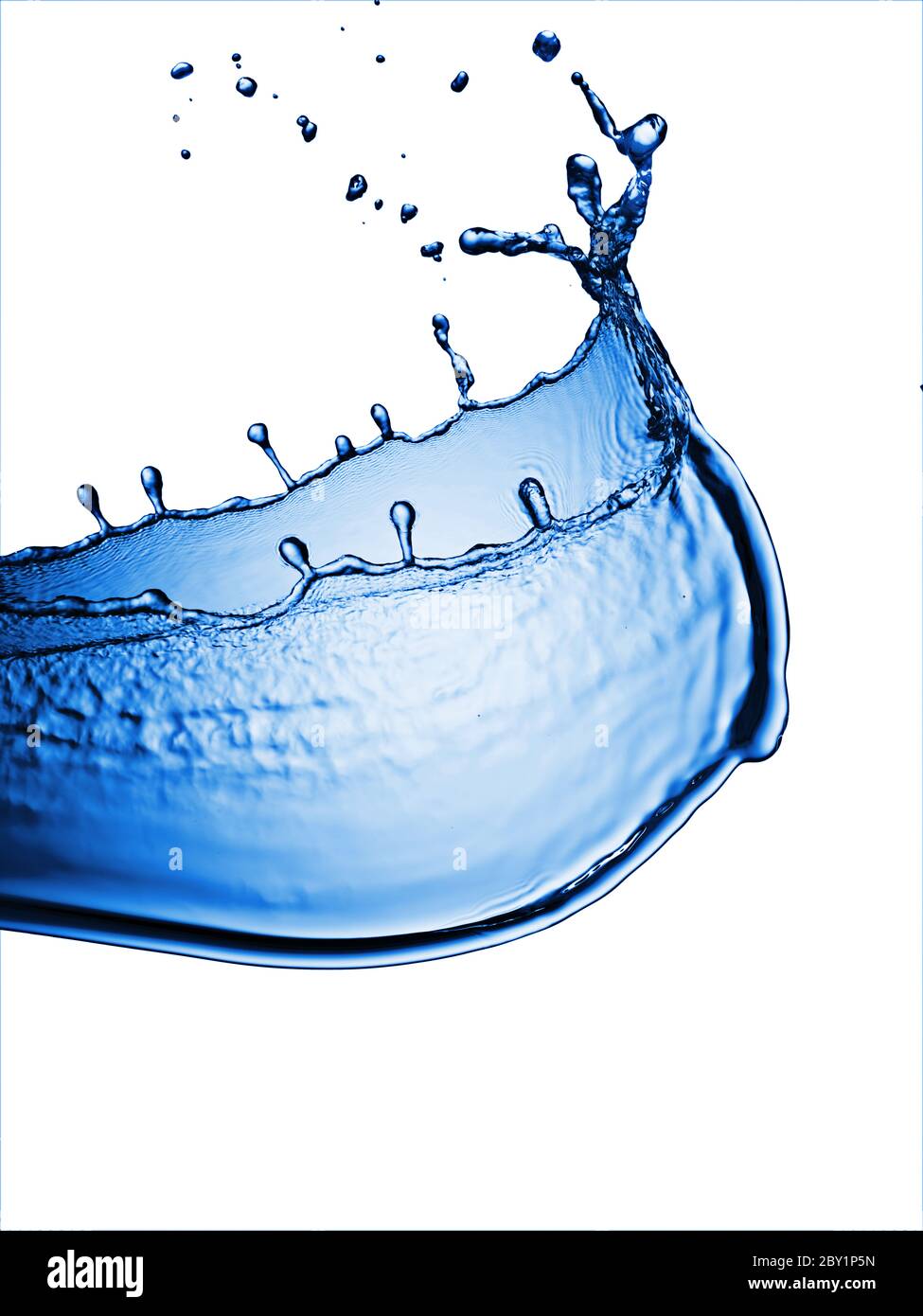 water splash isolated on white Stock Photo - Alamy