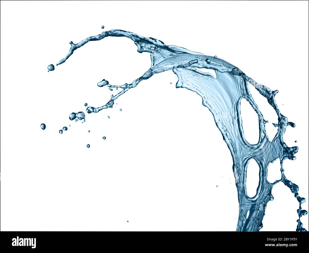 water splash isolated on white Stock Photo - Alamy