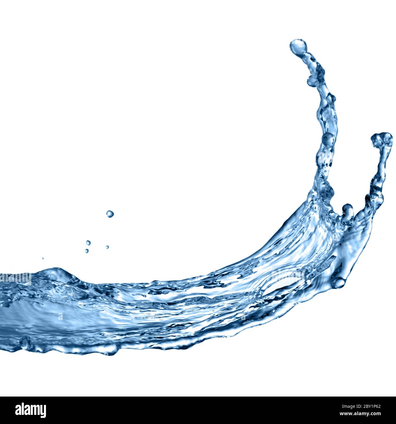 water splash isolated on white Stock Photo - Alamy