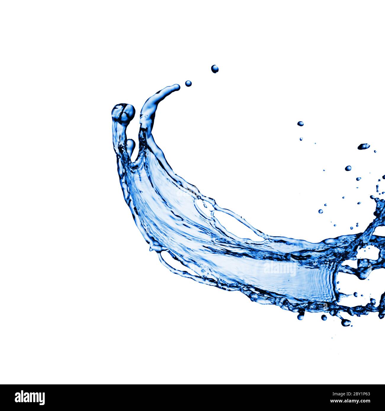 water splash isolated on white Stock Photo - Alamy