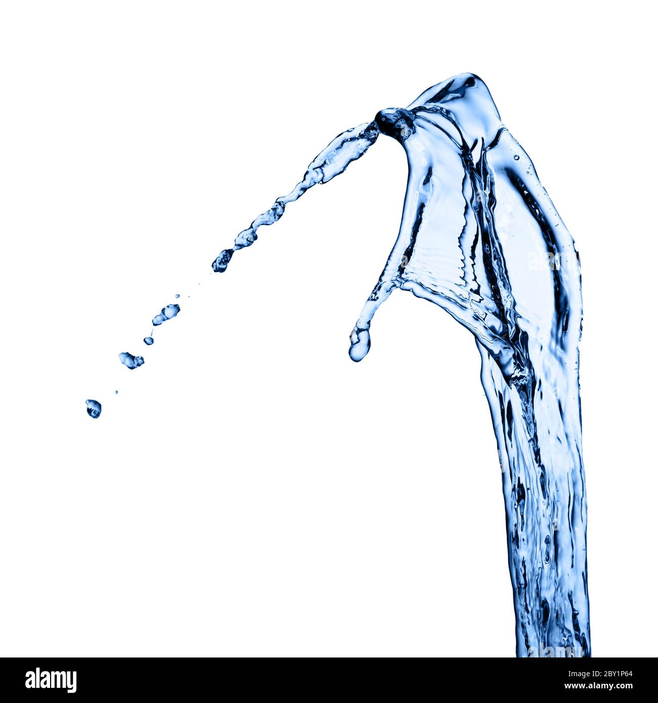 water splash isolated on white Stock Photo - Alamy