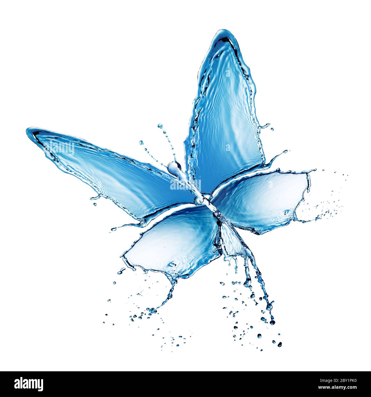 water splash buttefly isolated Stock Photo - Alamy