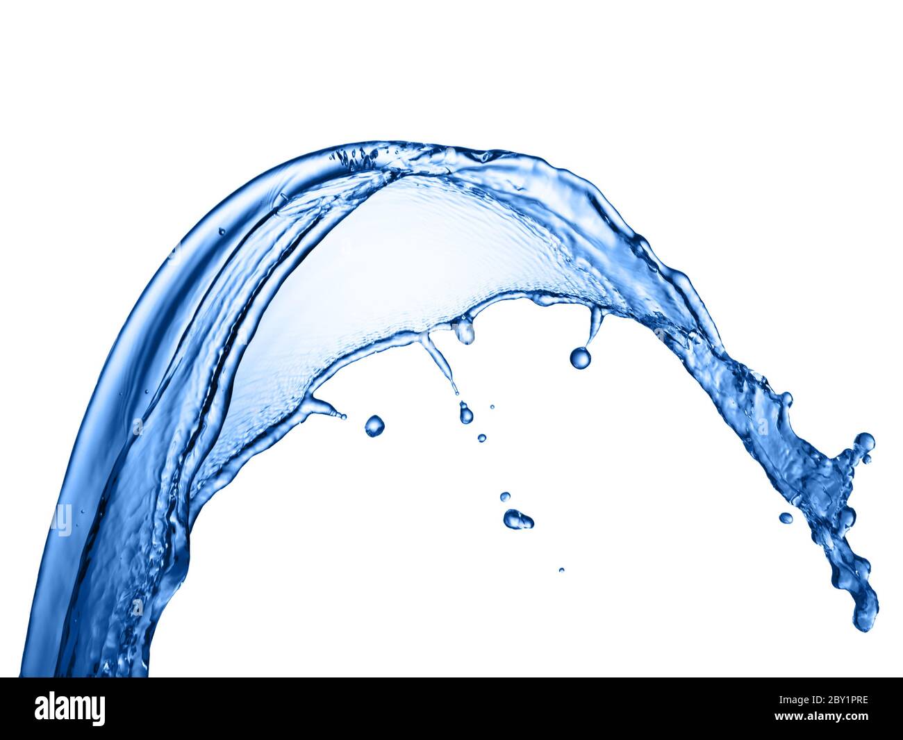 water splash isolated on white Stock Photo - Alamy