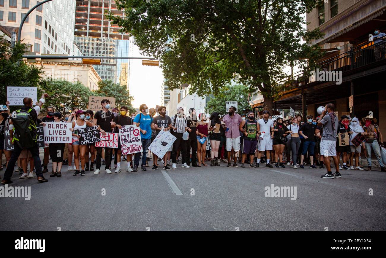 June 6, 2020, Austin, Texas, U.S: People take to the streets in AUSTIN ...