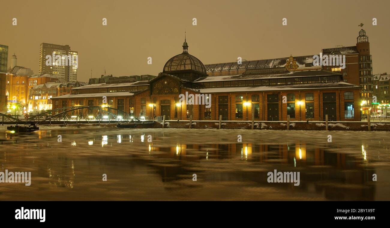 Fish Auction Hall Hamburg Stock Photo - Alamy