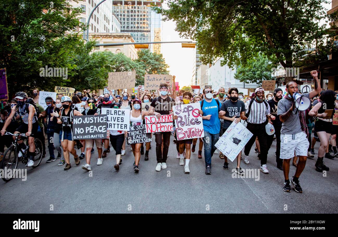 June 6, 2020, Austin, Texas, U.S: People take to the streets in AUSTIN ...