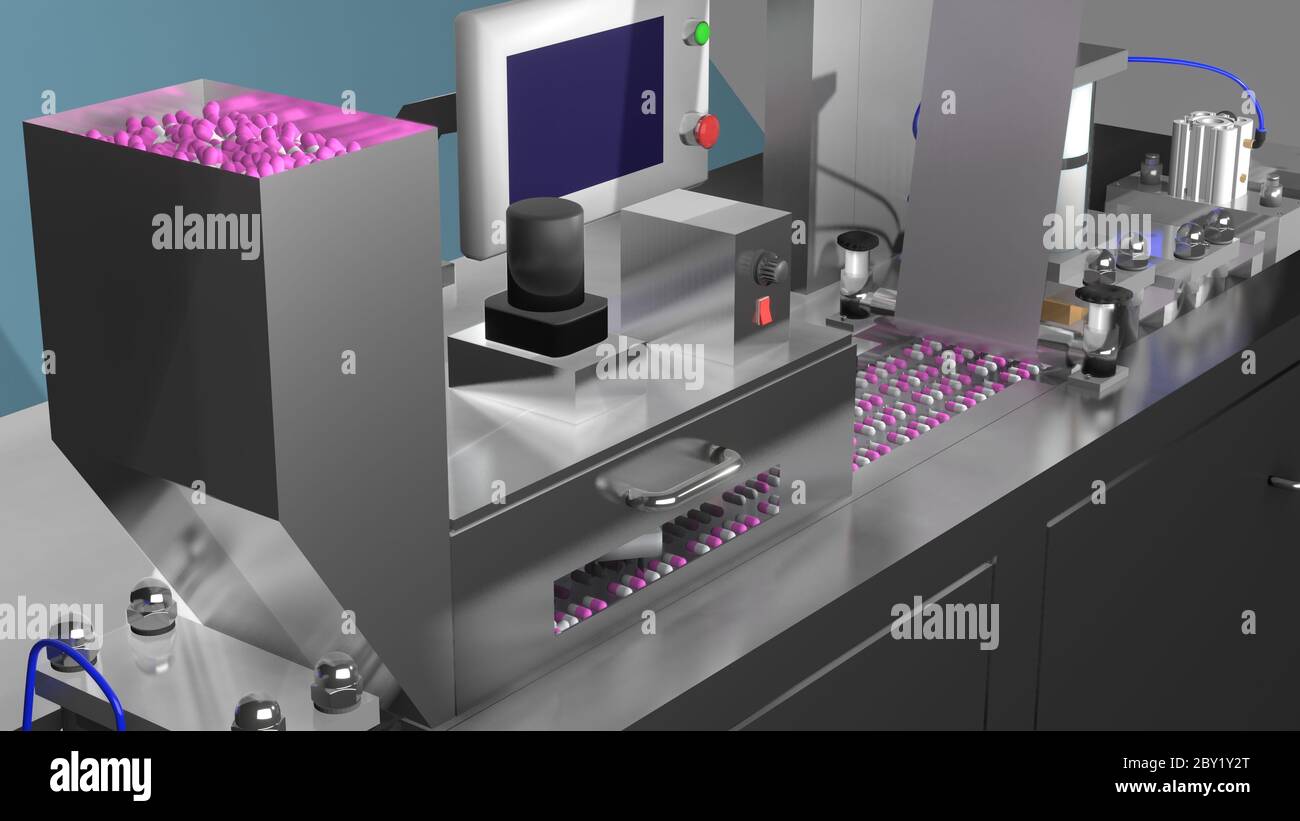 Capsule blister packing medicine, Industrial pharmaceutical production ...