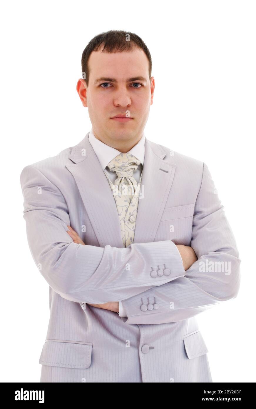 attractive young man in wedding suit Stock Photo - Alamy