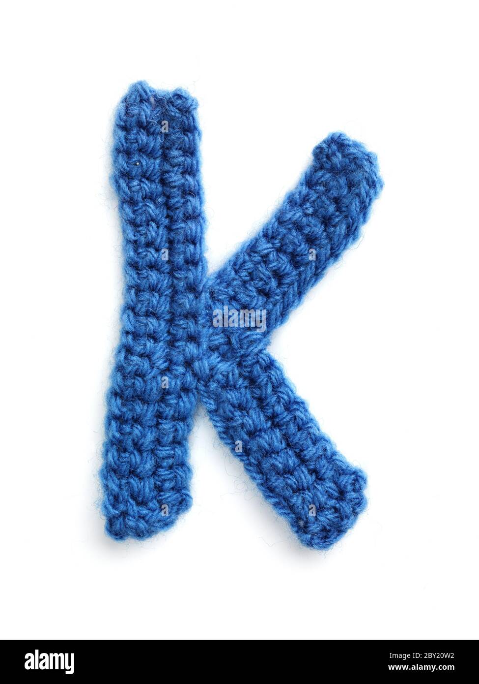 letter of knit alphabet Stock Photo - Alamy