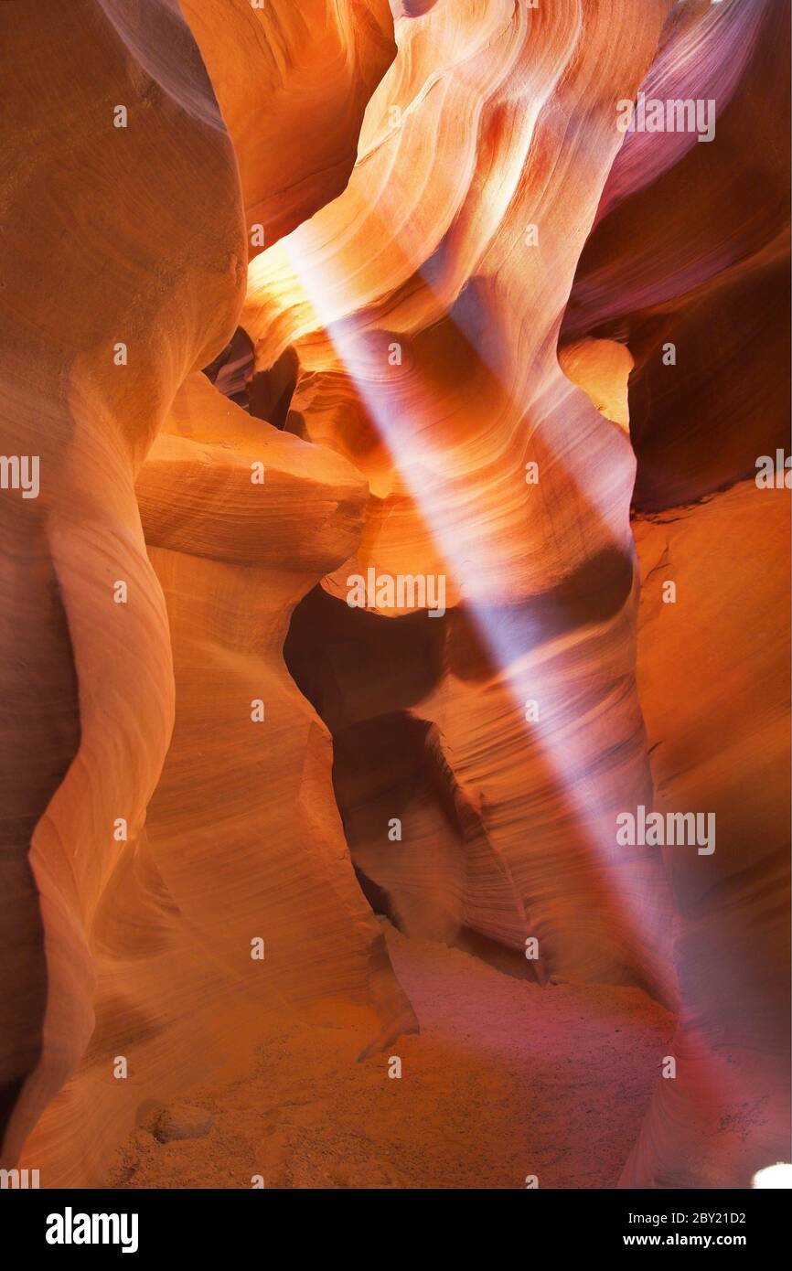 Gold solar beam Stock Photo - Alamy