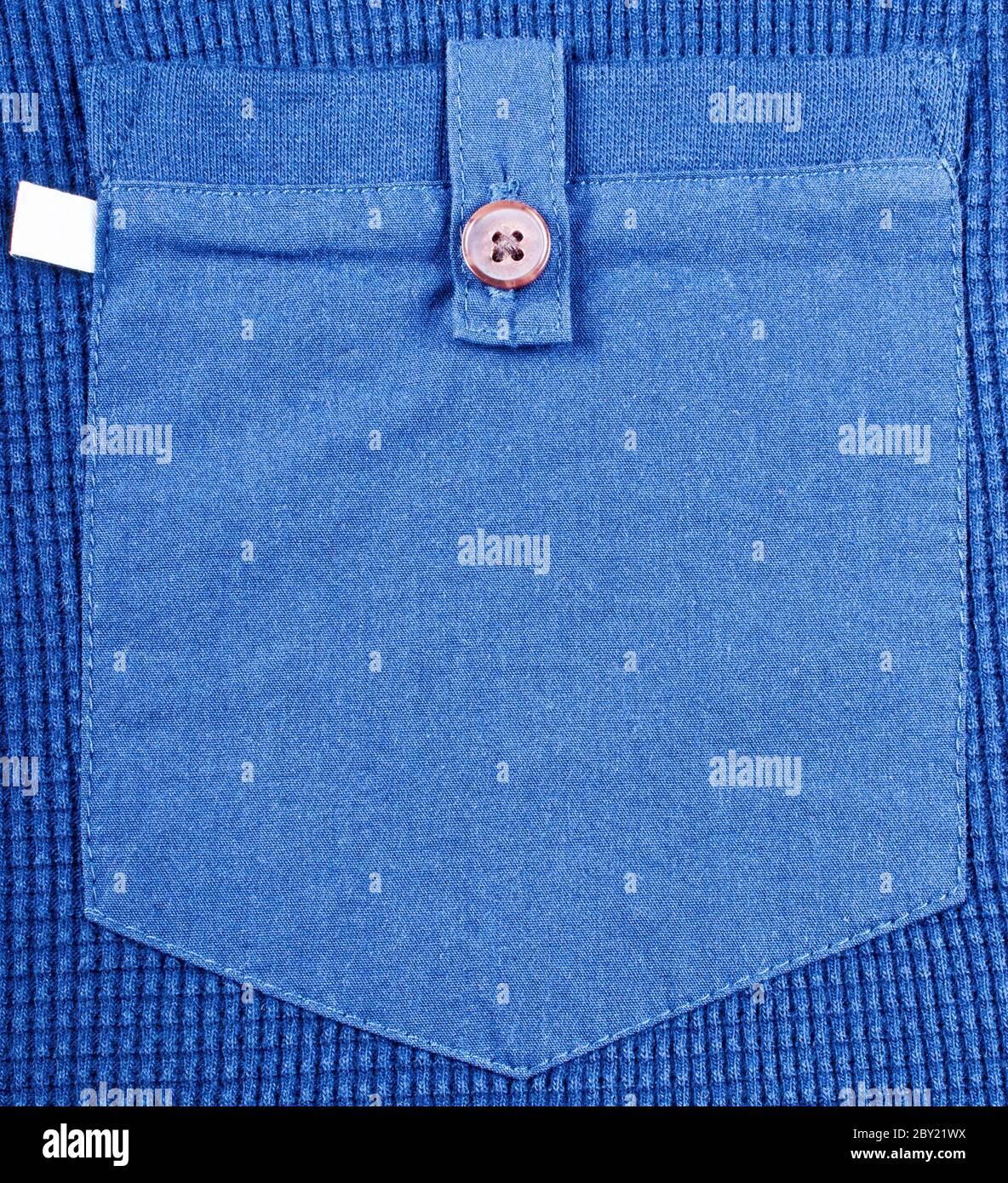 Pocket blue shirt Stock Photo - Alamy
