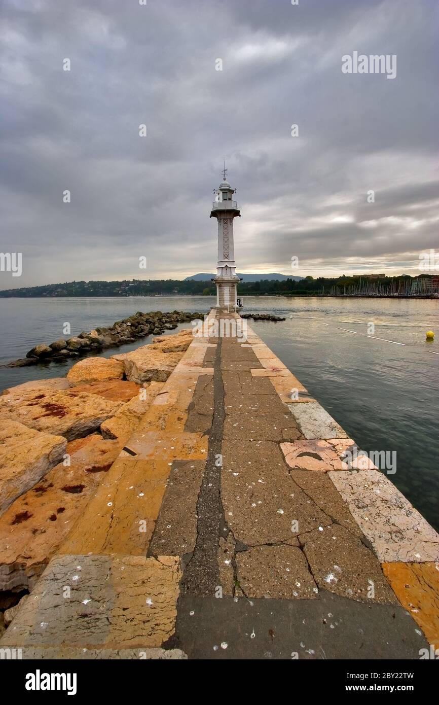 Path to a beacon Stock Photo - Alamy