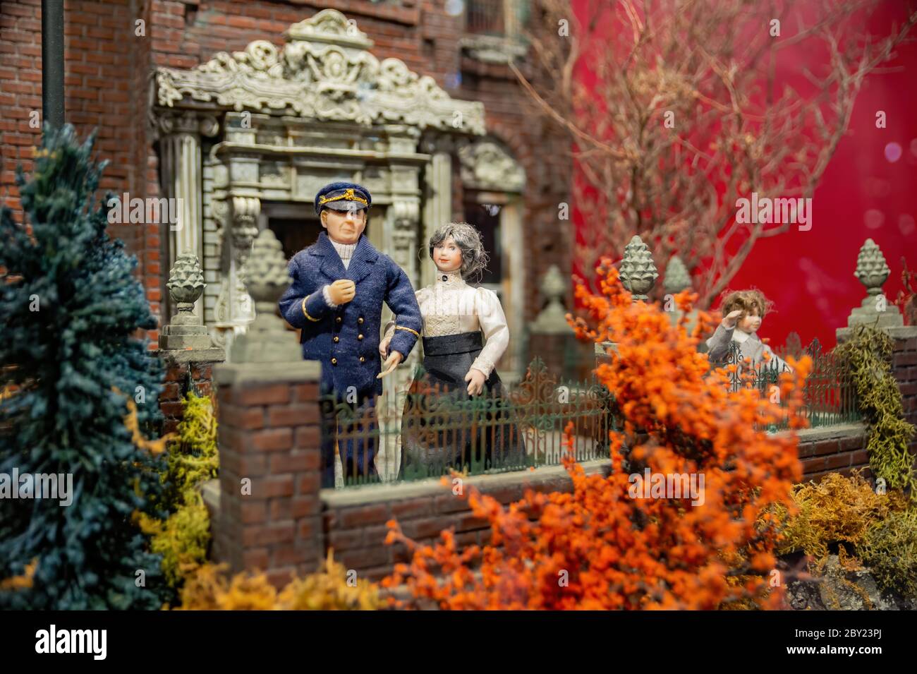 Taipei, JAN 2, 2011 - Close up shot of beautiful Miniature Arts in ...
