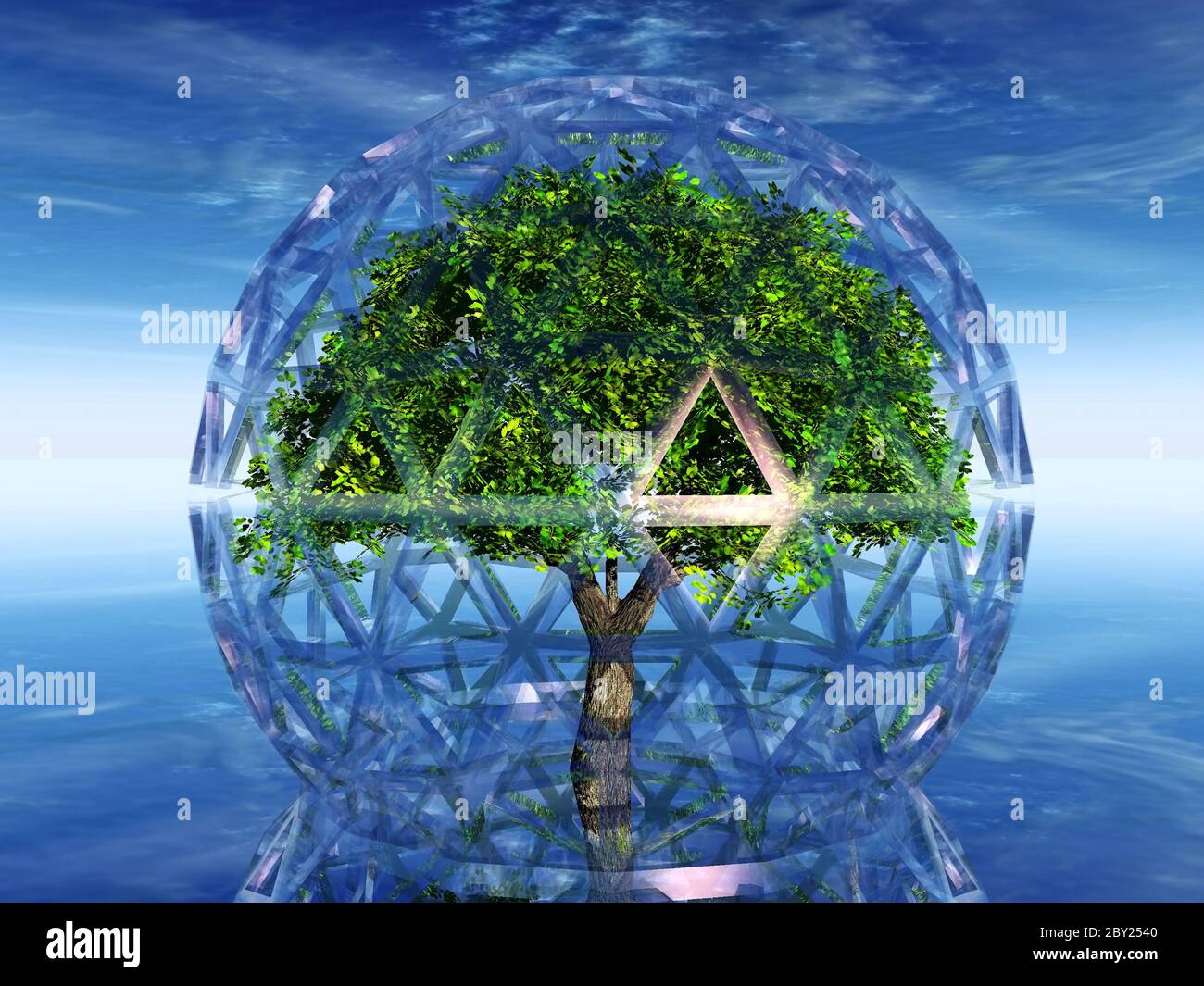 Tree in bubble Stock Photo - Alamy