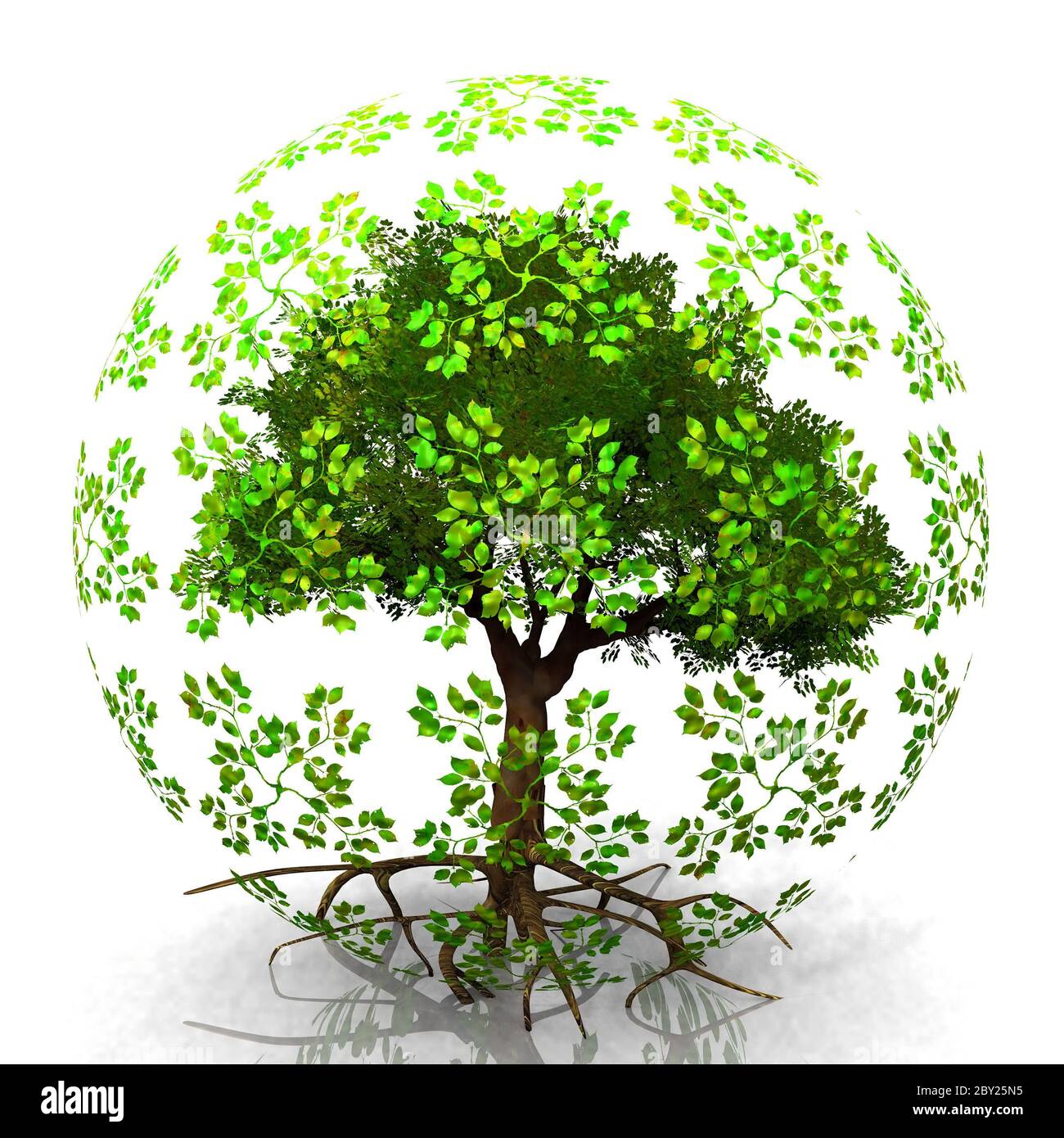 Tree in bubble Stock Photo - Alamy