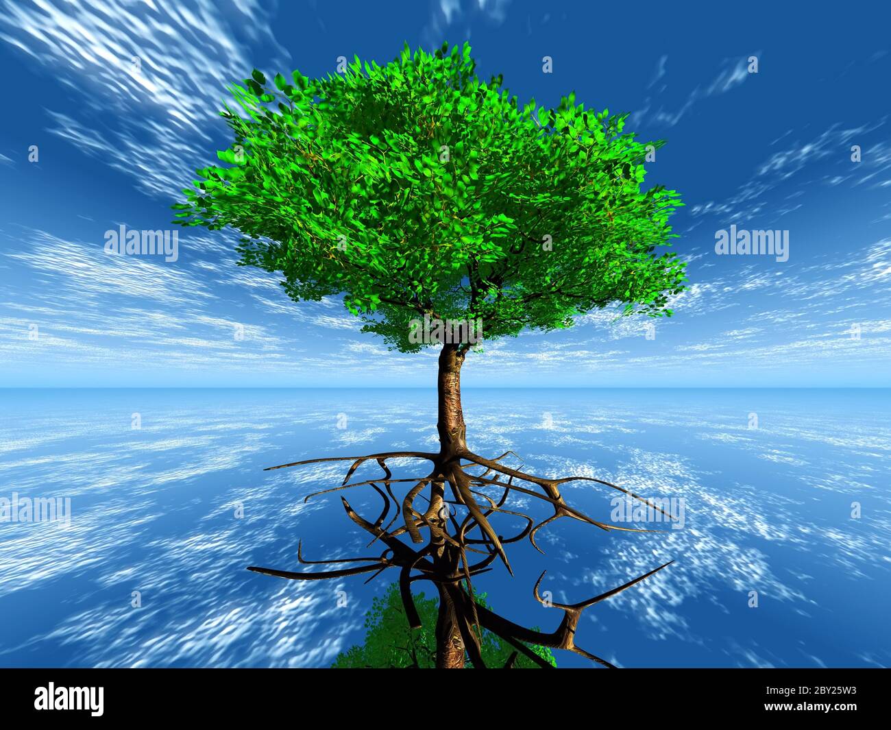 the green tree Stock Photo - Alamy