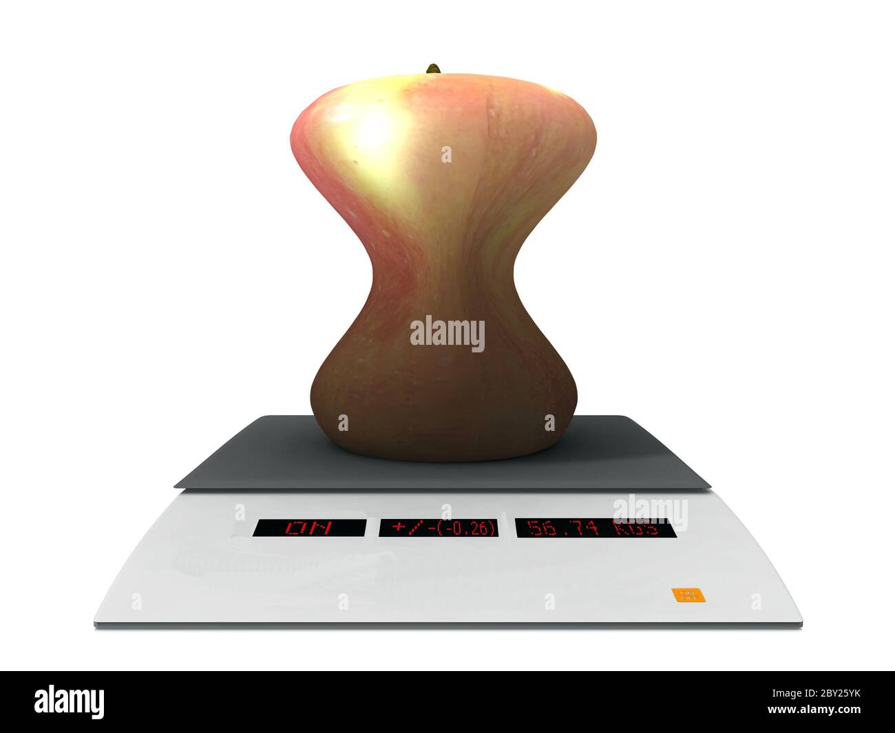 Balance scale apple Cut Out Stock Images & Pictures - Alamy