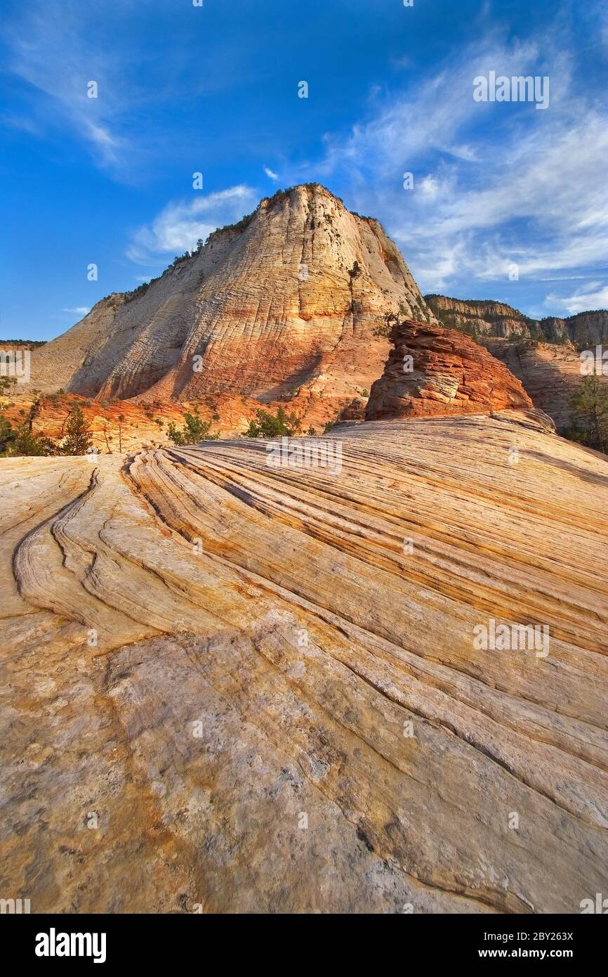 Triangular small mountain Stock Photo - Alamy