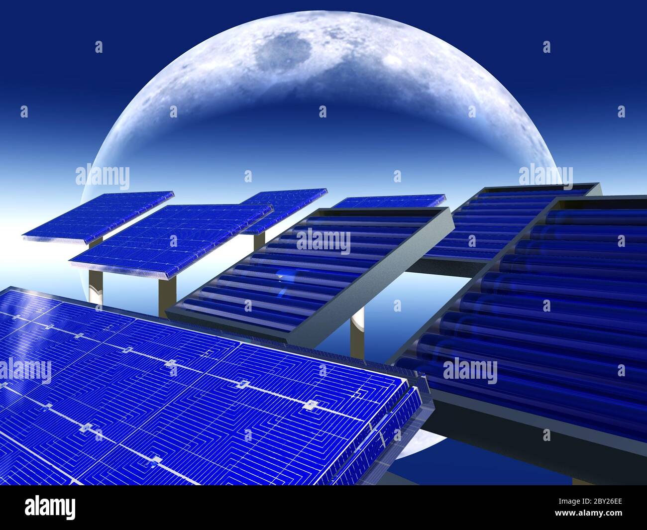 Solar Panels On The Moon