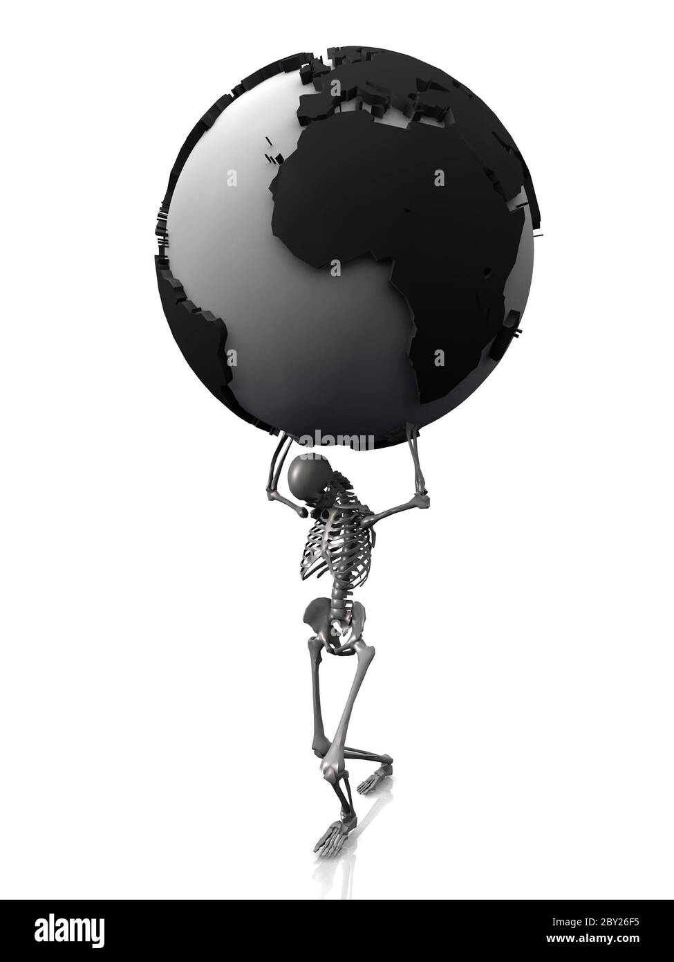 skeleton and earth Stock Photo - Alamy