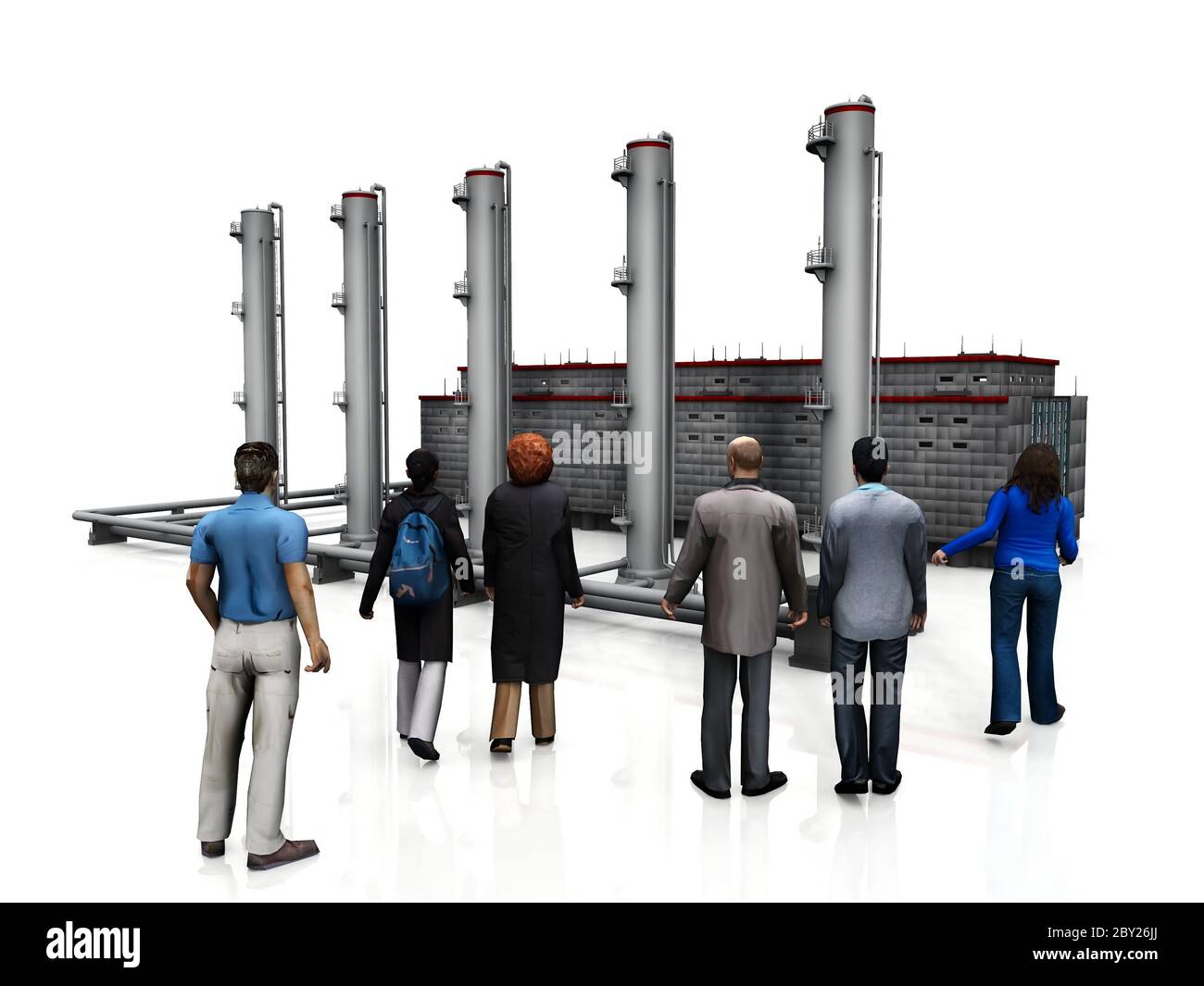 Factory workers Cut Out Stock Images & Pictures - Alamy