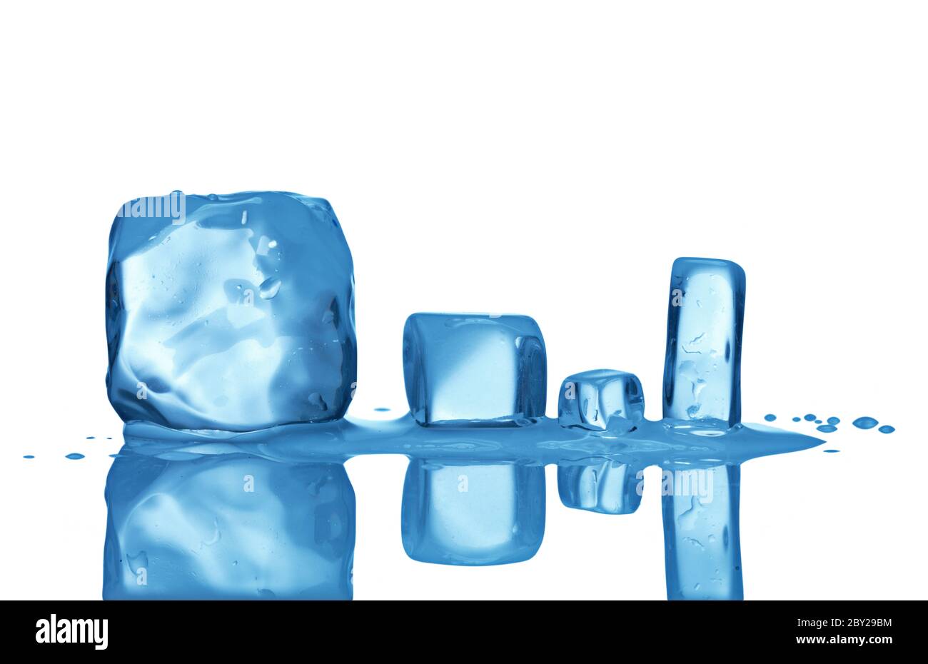 Stack ice cubes Cut Out Stock Images & Pictures - Alamy