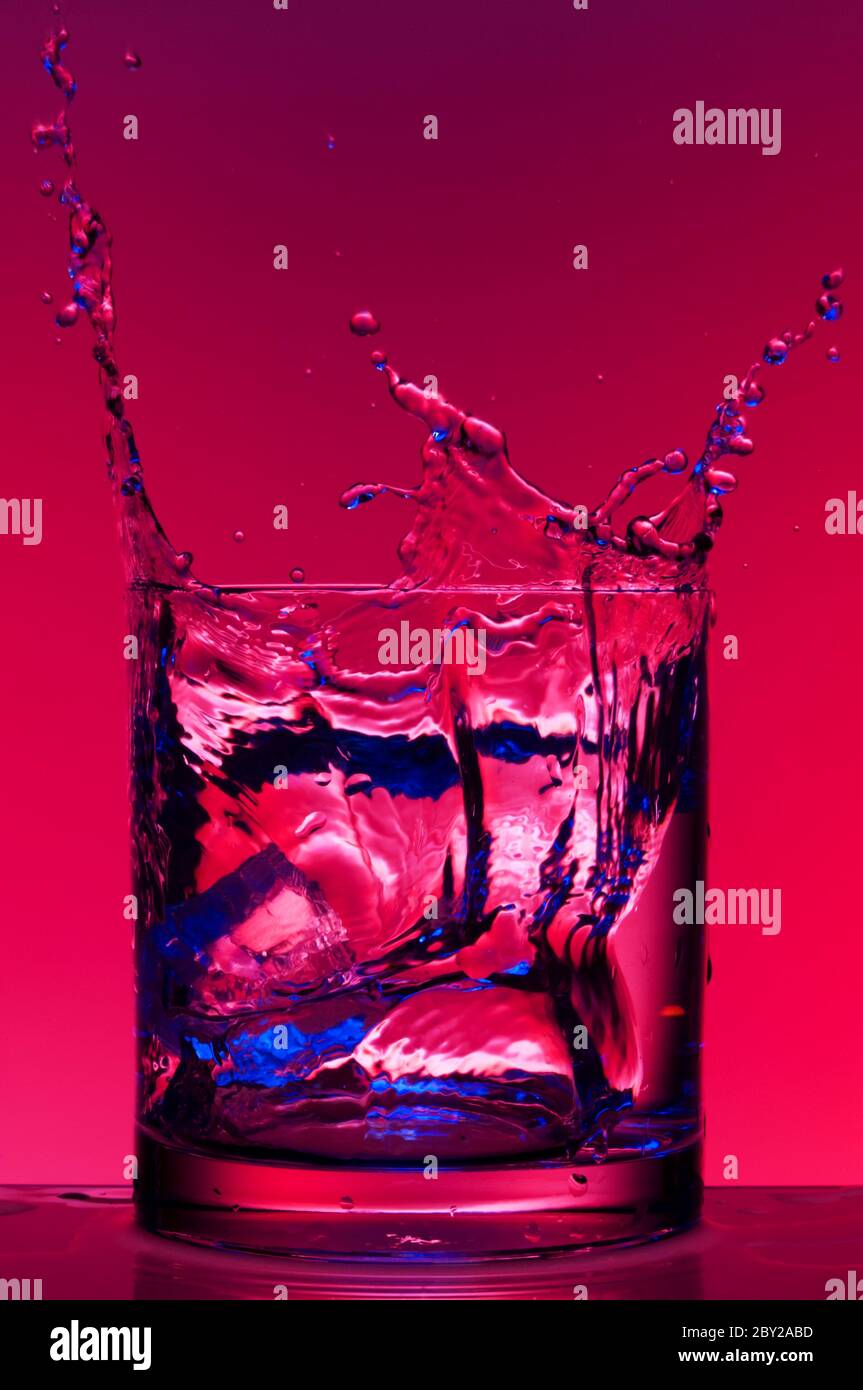 Close up view of the splash in water Stock Photo - Alamy