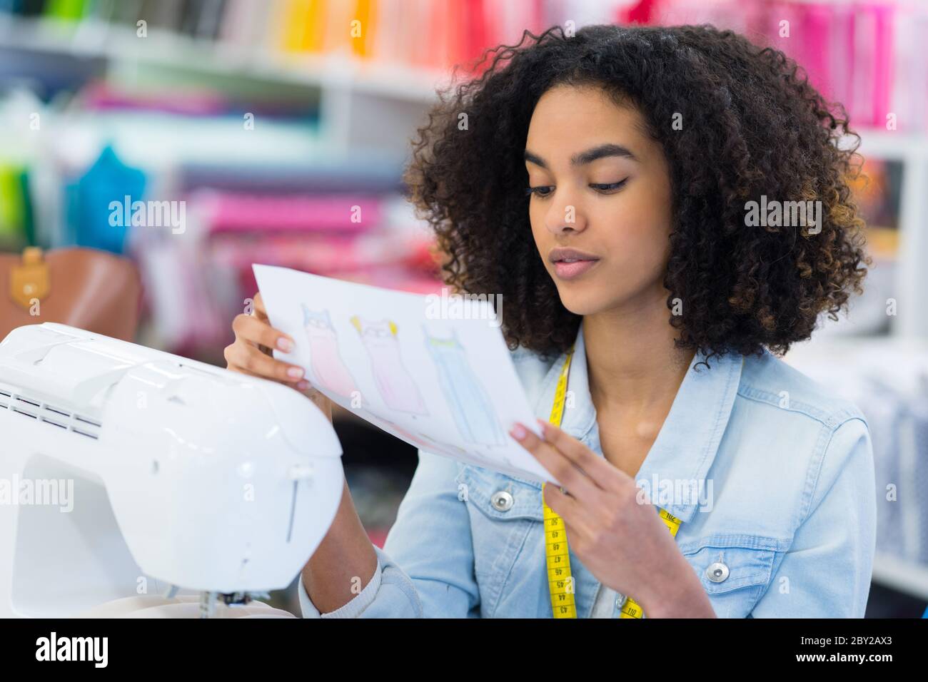 Sewing pattern instructions hi-res stock photography and images - Alamy