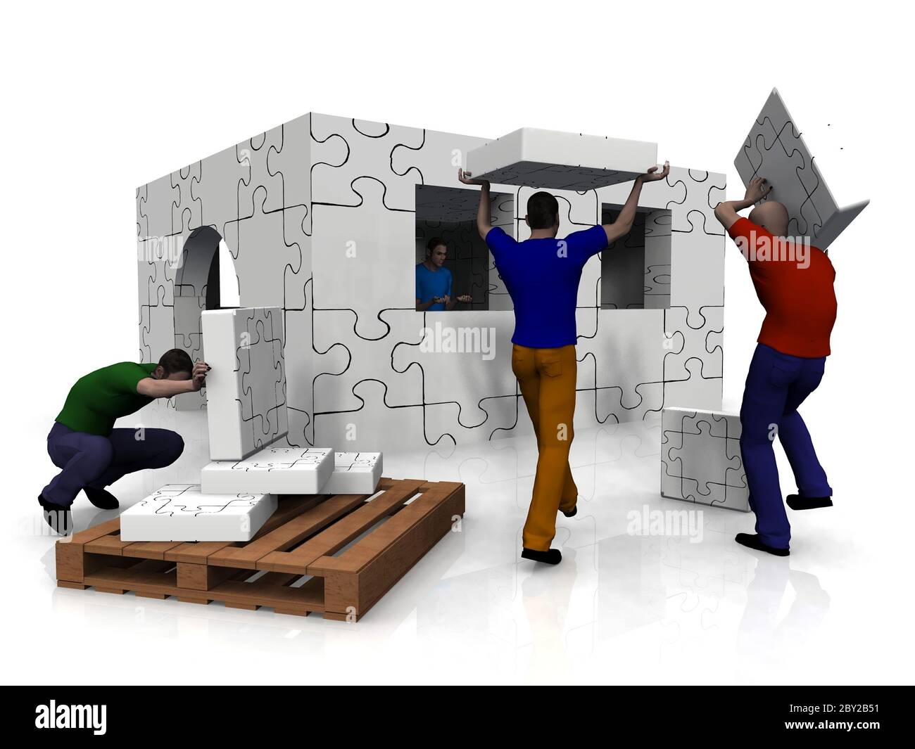 build a house Stock Photo - Alamy