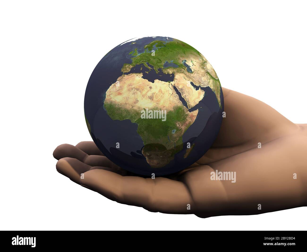 earth in hand Stock Photo - Alamy