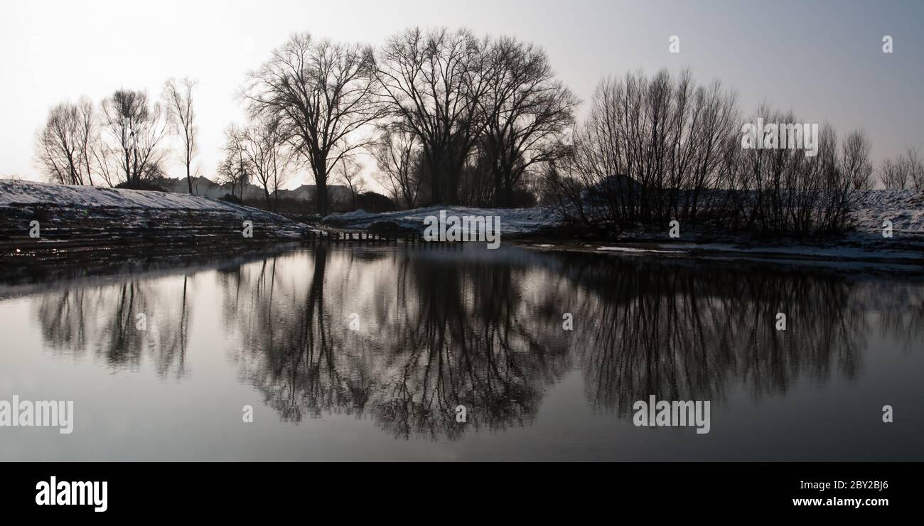 Reflection at the lake Stock Photo - Alamy