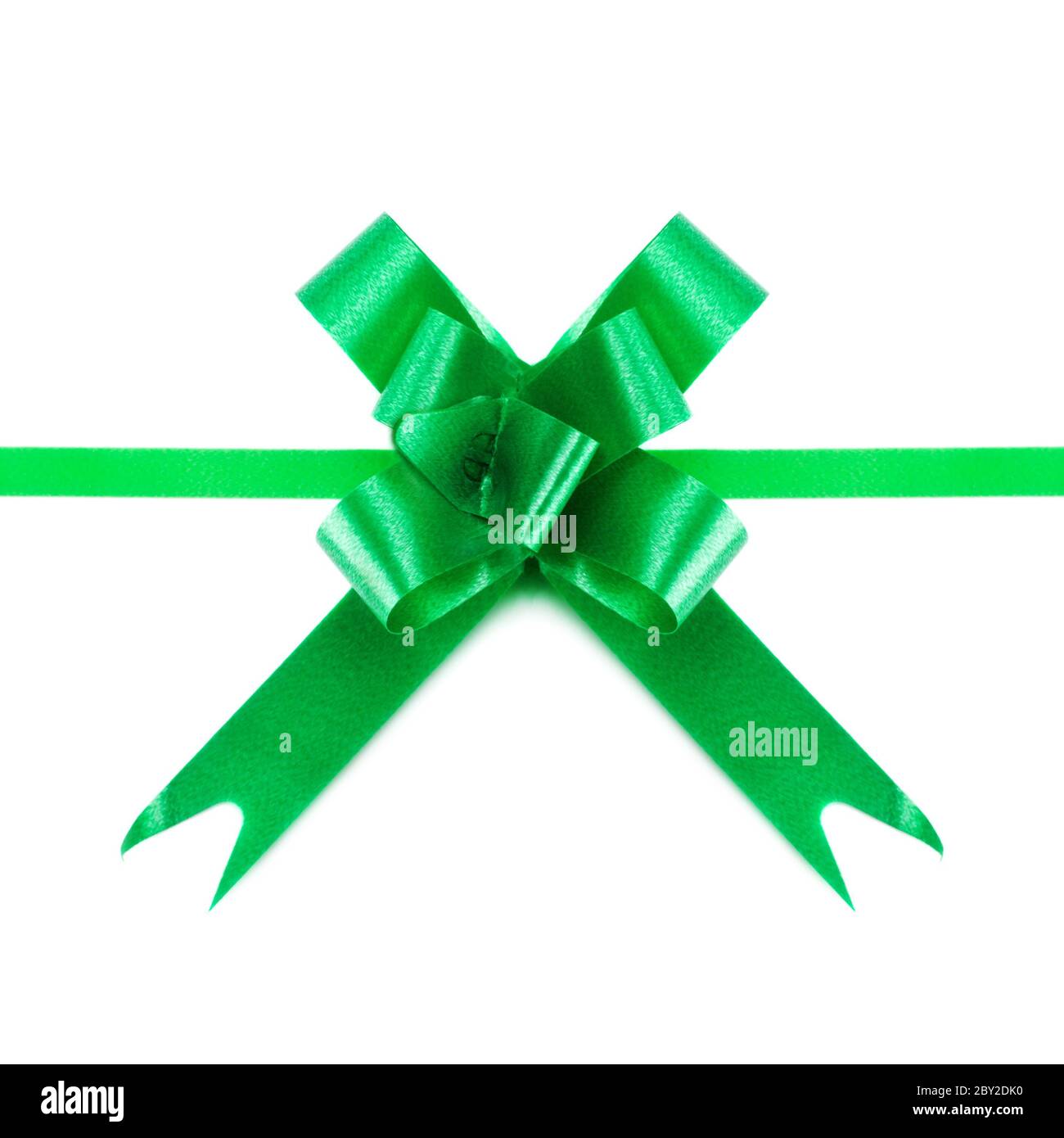 Green Bow And Ribbons Stock Photo - Alamy