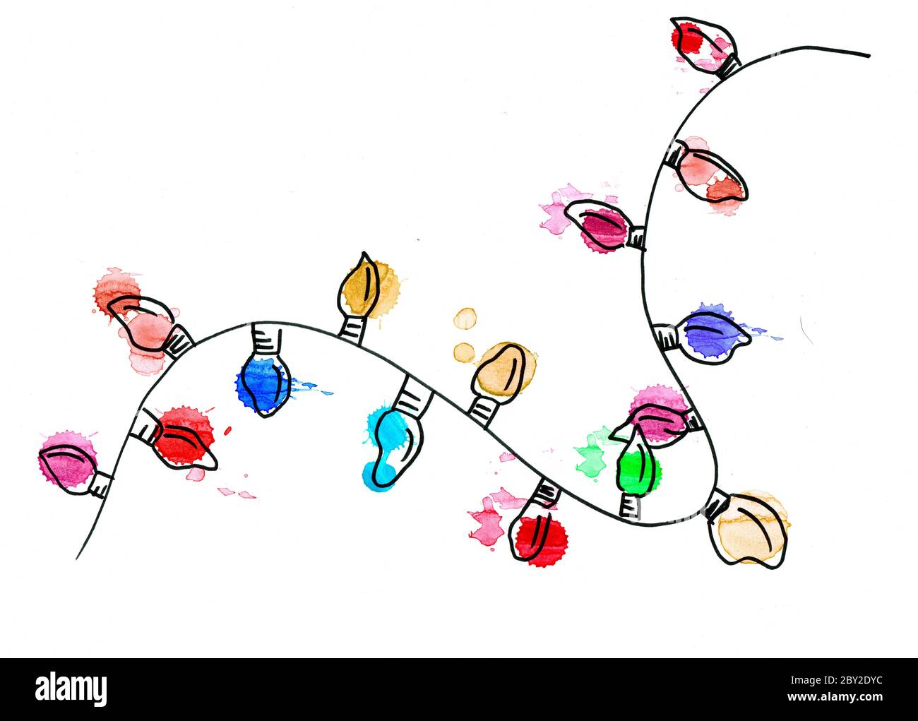 Hand drawn christmas hi-res stock photography and images - Alamy