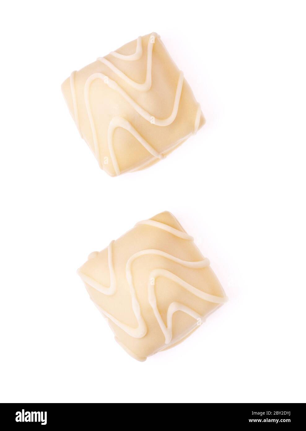 White Chocolate Candies Stock Photo - Alamy