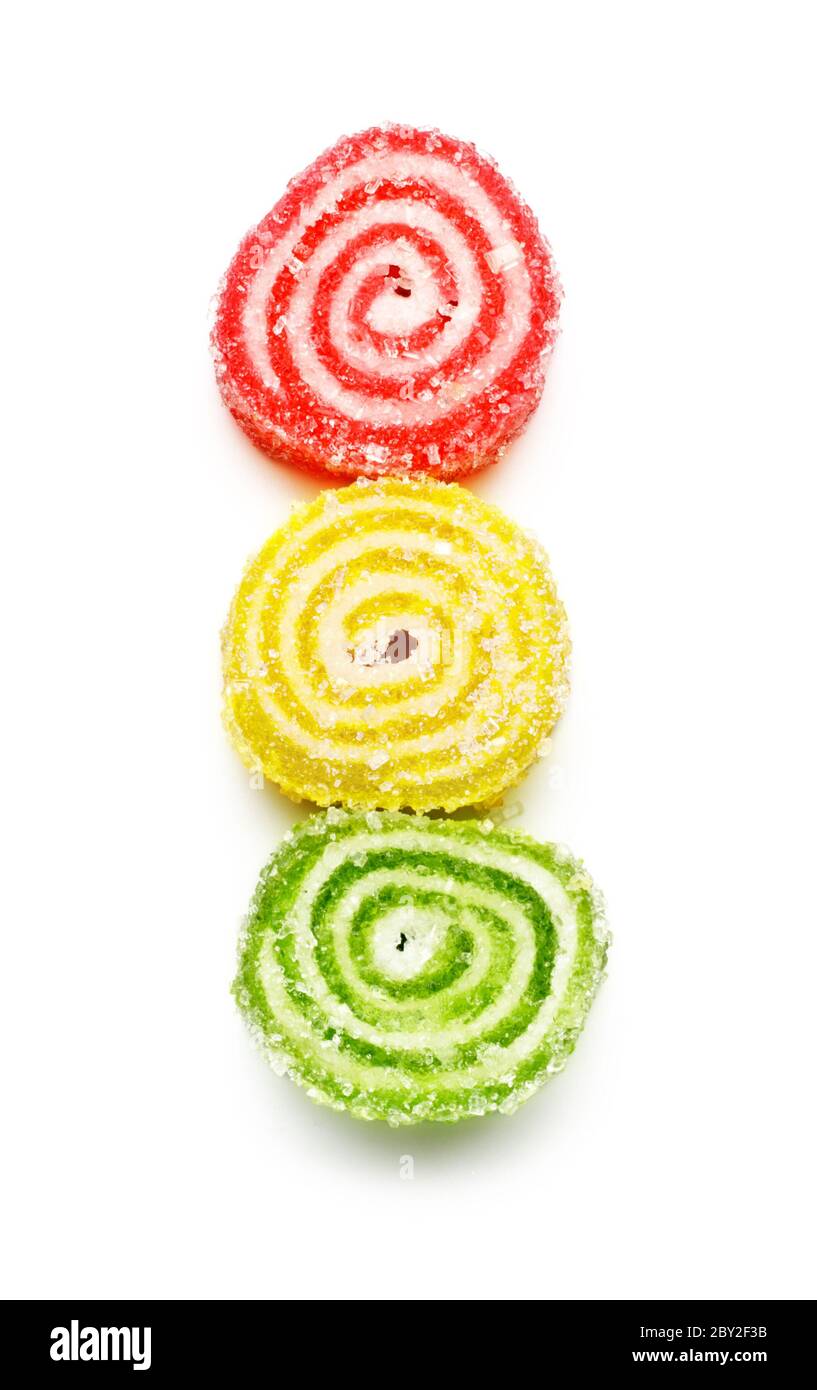 Yellow spiral gummy candy hi-res stock photography and images - Alamy