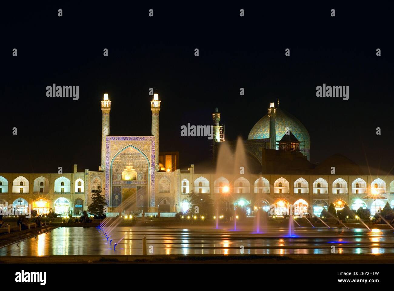 Imam Square at night, Isfahan, Iran Stock Photo - Alamy