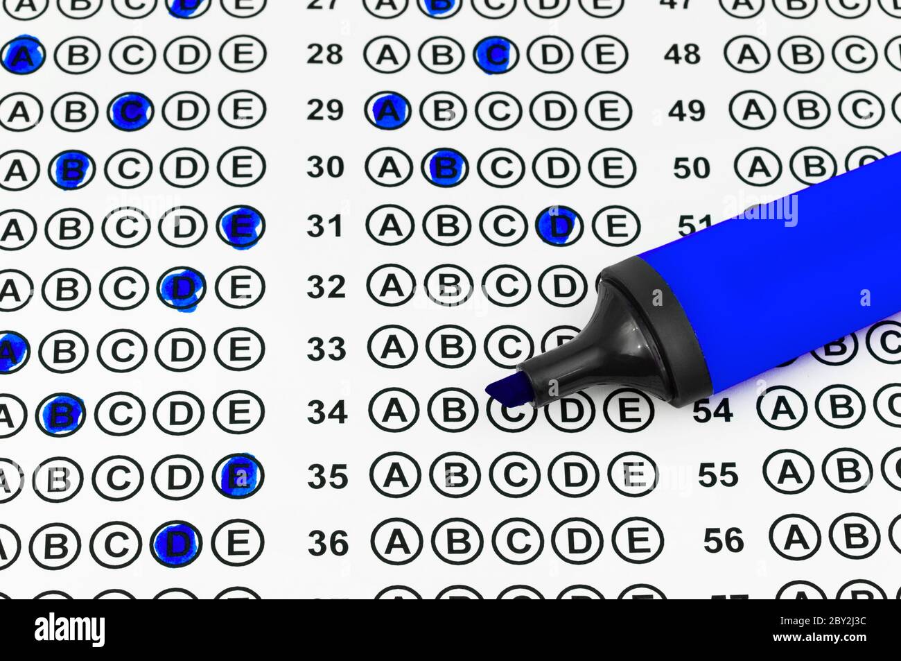 Marker and test Stock Photo - Alamy