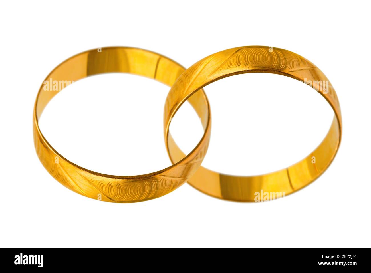 Connected wedding rings Stock Photo - Alamy