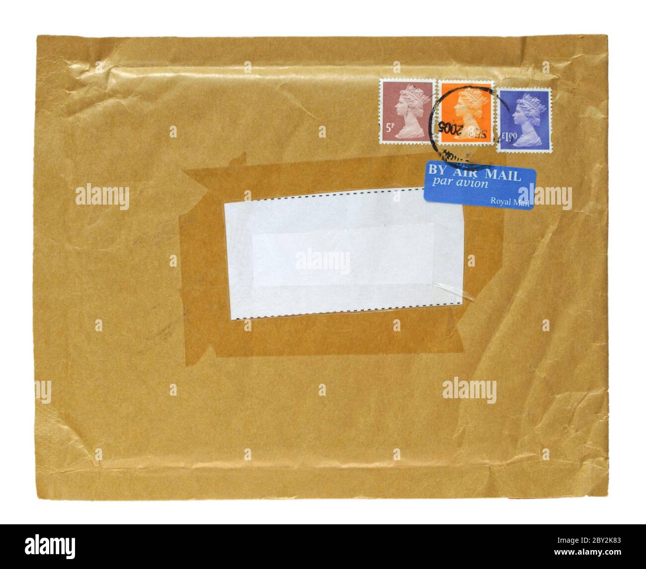 Air mail stamps envelope Cut Out Stock Images & Pictures - Alamy