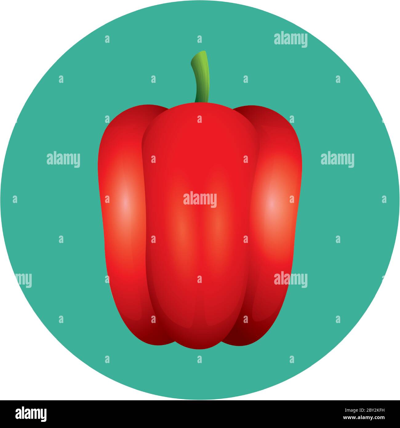 Isolated pepper vegetable vector design Stock Vector Image & Art - Alamy