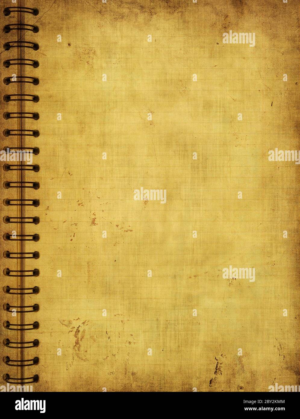Page from old grunge notebook Stock Photo - Alamy