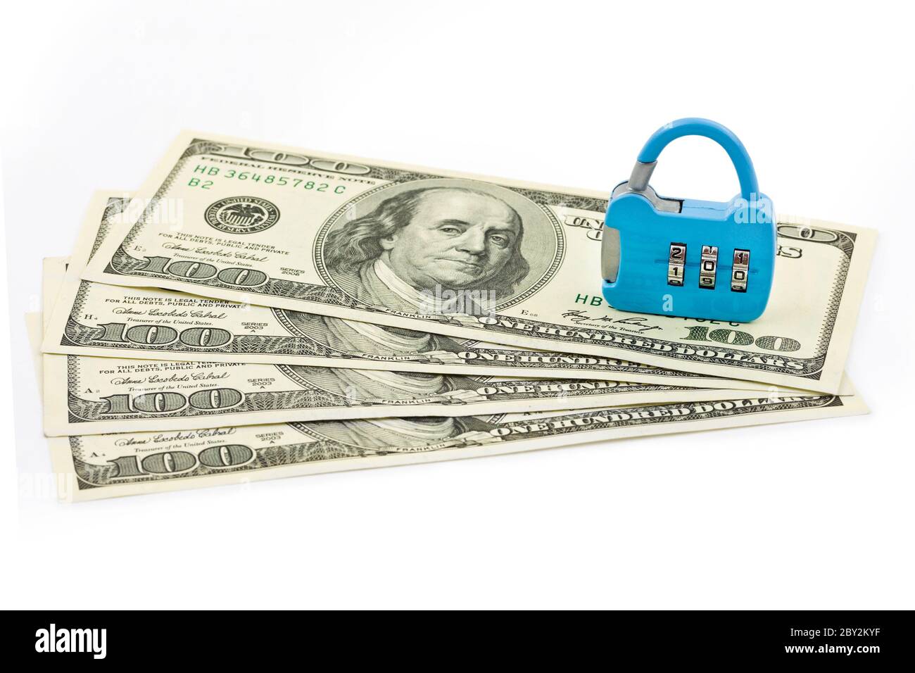 Money and lock Stock Photo - Alamy