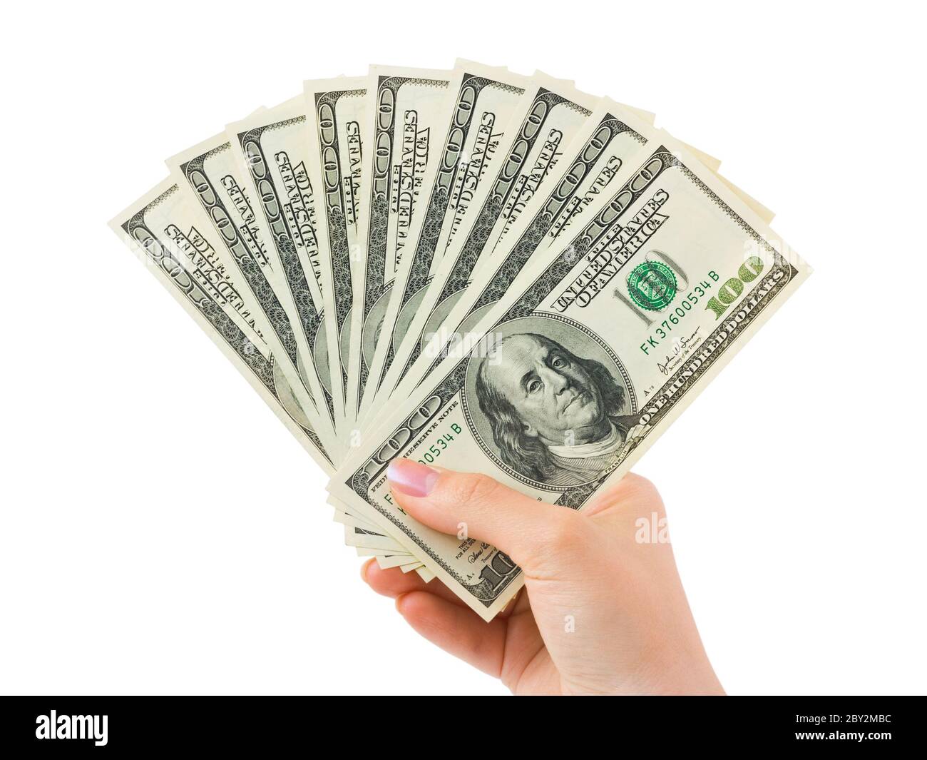 Hand with money Stock Photo - Alamy
